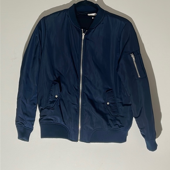 Olivia Grey | Jackets & Coats | Olivia Grey Navy Bomber Jacket | Poshmark